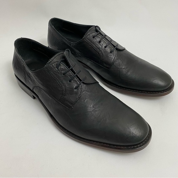 Theory | Shoes | Theory Mens Black Leather Derby Shoes 95 425 Dress ...